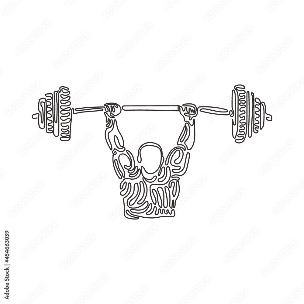 single-one-line-drawing-bodybuilder-fitness-model-with-barbell-fitness