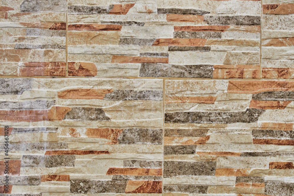 Mosaico con estilo de piedras y decorativo con textura rugosa de color ...