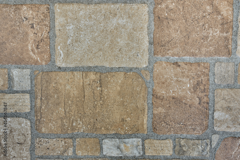 Mosaico con estilo de piedras y decorativo con textura rugosa de color ...