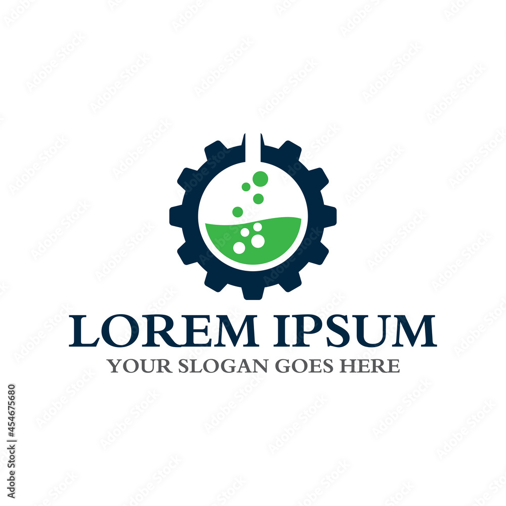 gear lab logo , industrial logo Stock Vector | Adobe Stock