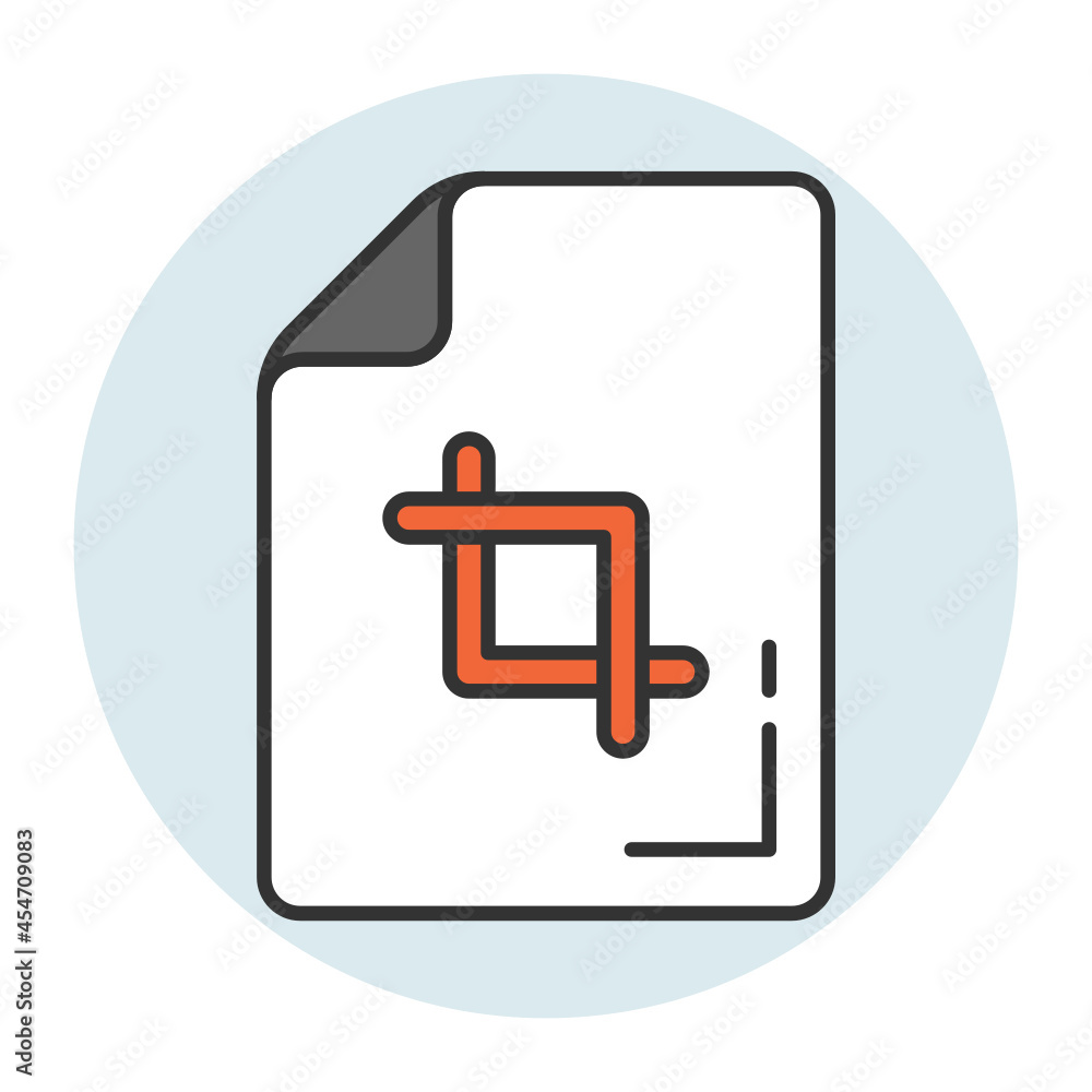Window Resizer Concept, Crop Tool Vector Icon Design, Offset Printing ...
