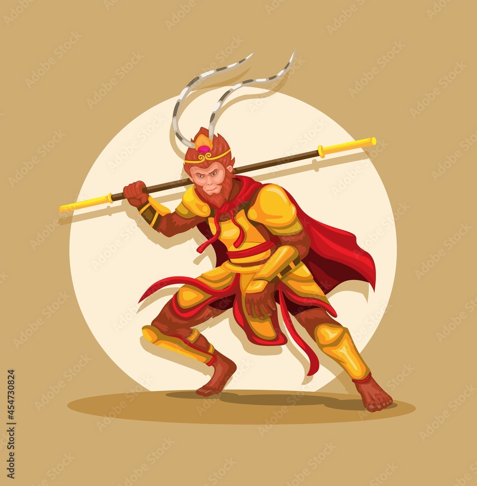 The Monkey King aka Sun Wu Kong is a legendary mythical figure from ...