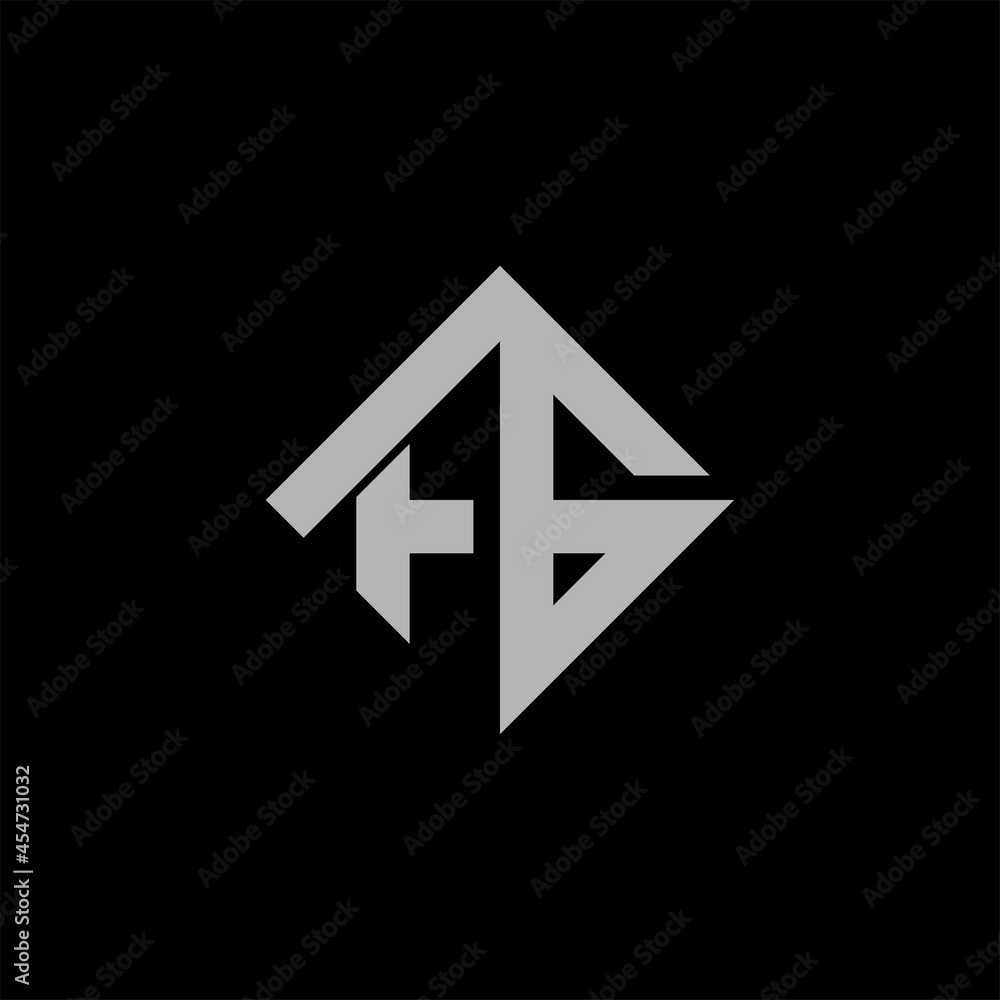 FG Logo Creative Modern Minimal Alphabet F G Initial Letter Mark ...