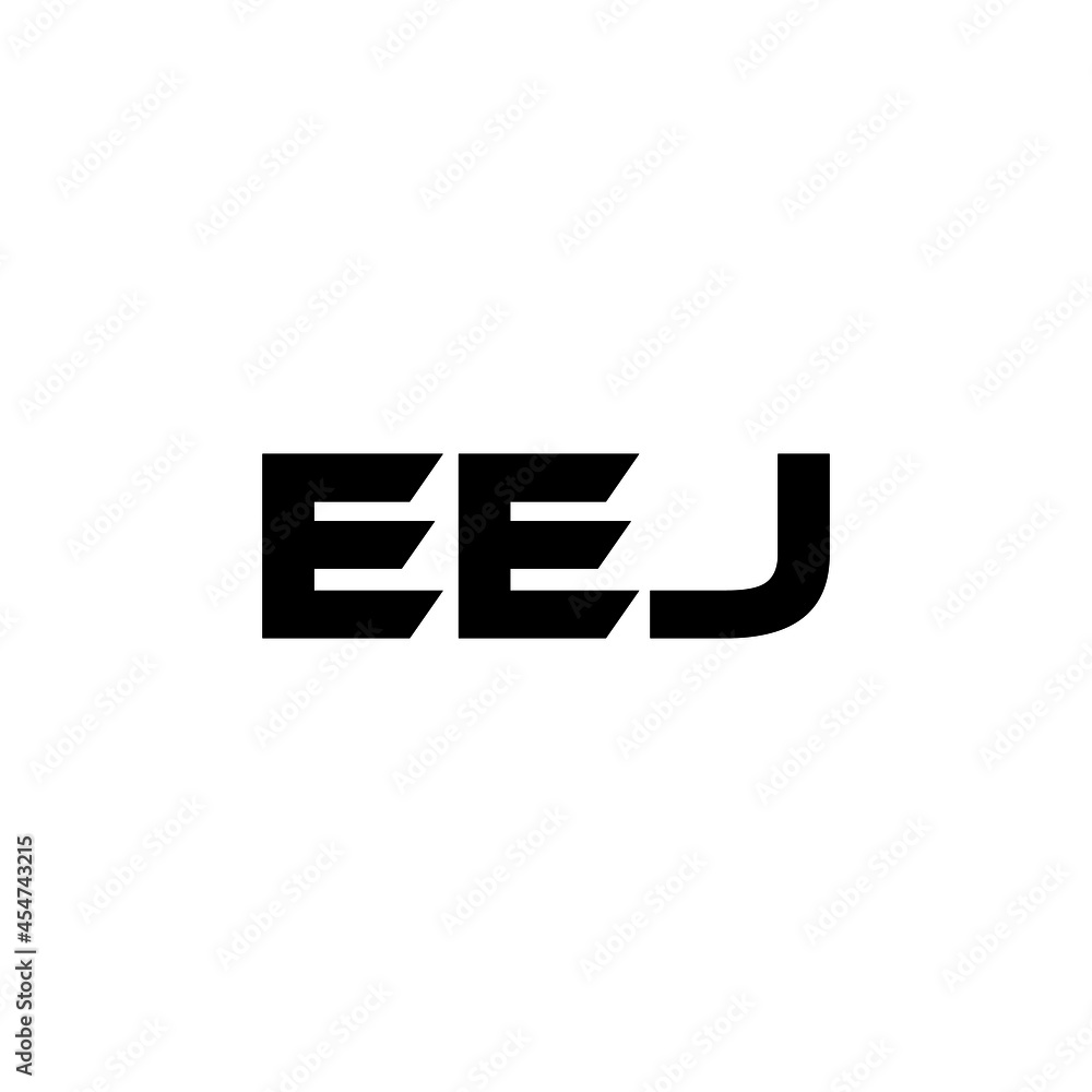 EEJ letter logo design with white background in illustrator, vector ...