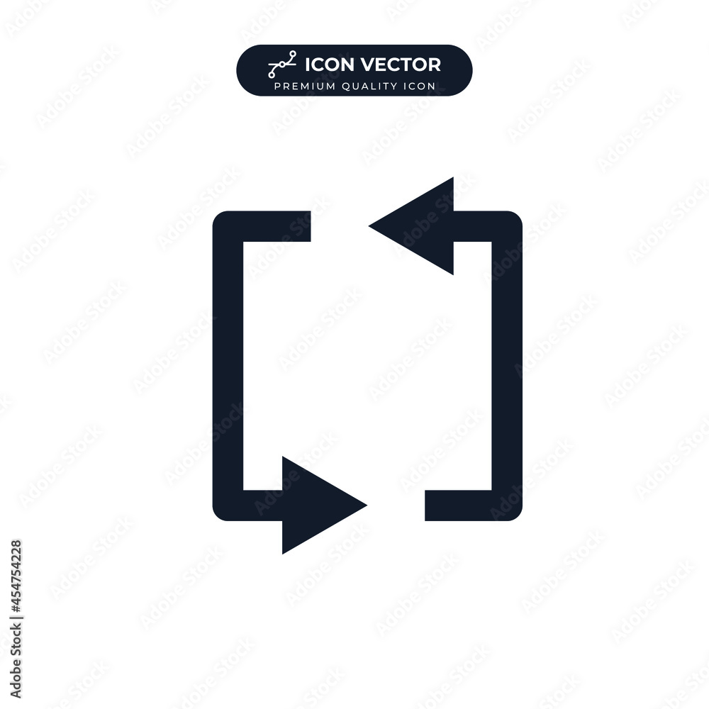 repeat icon symbol template for graphic and web design collection logo ...