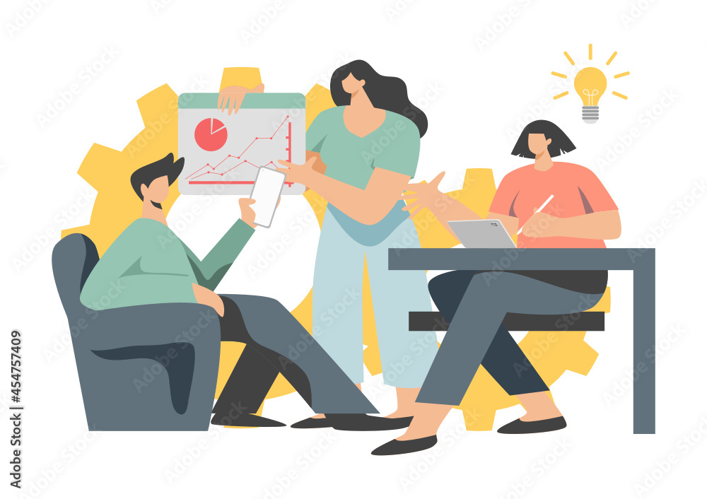 Business idea Online team work team parable Symbol of teamwork ...