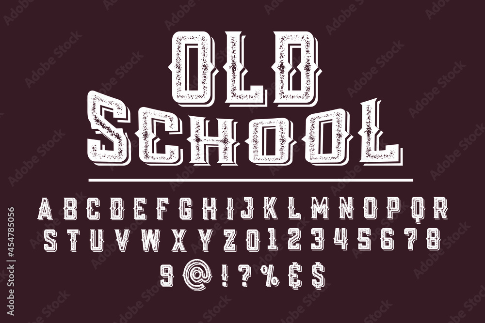 Typeface alphabet Font Script handcrafted handwritten vector label ...