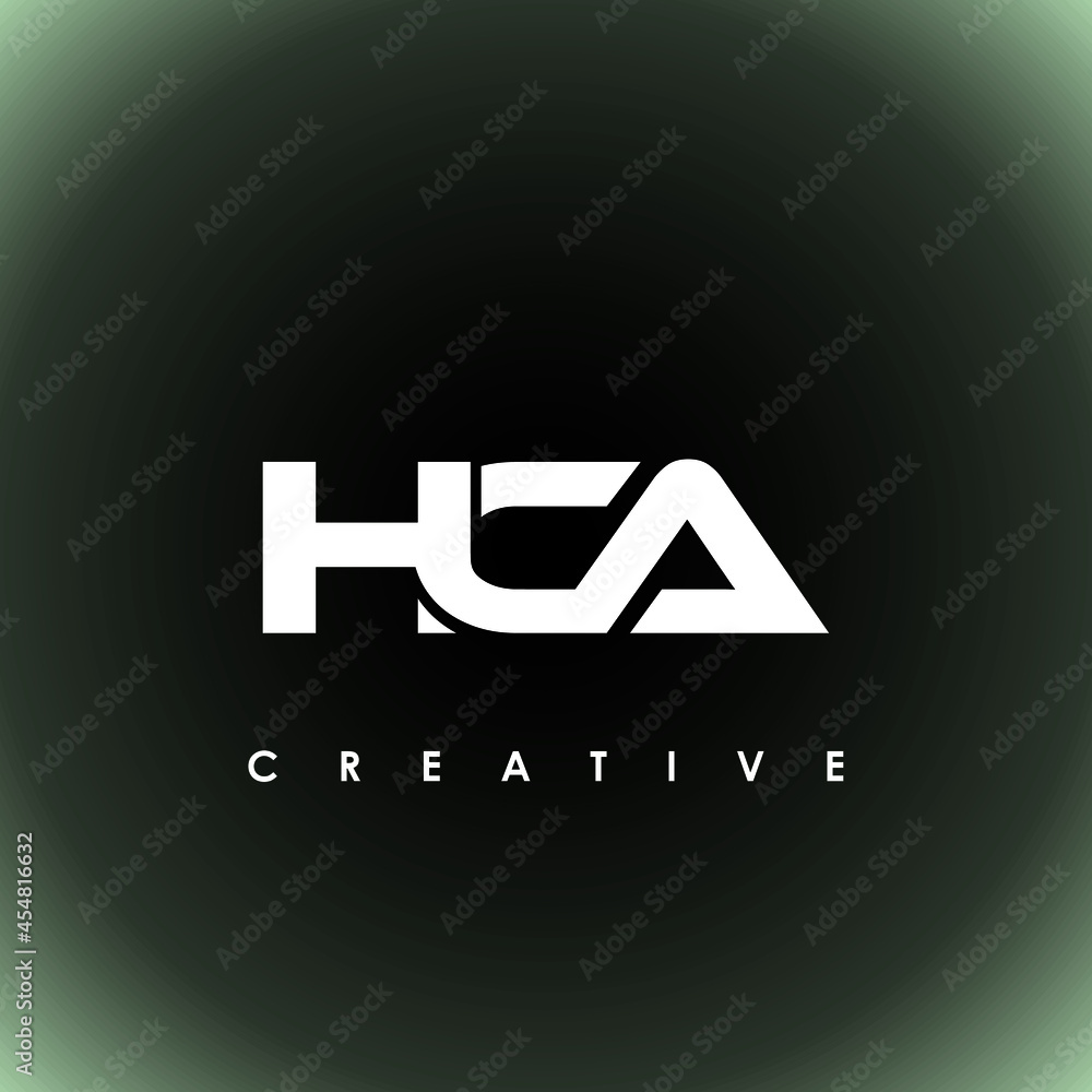 HCA Letter Initial Logo Design Template Vector Illustration Stock ...