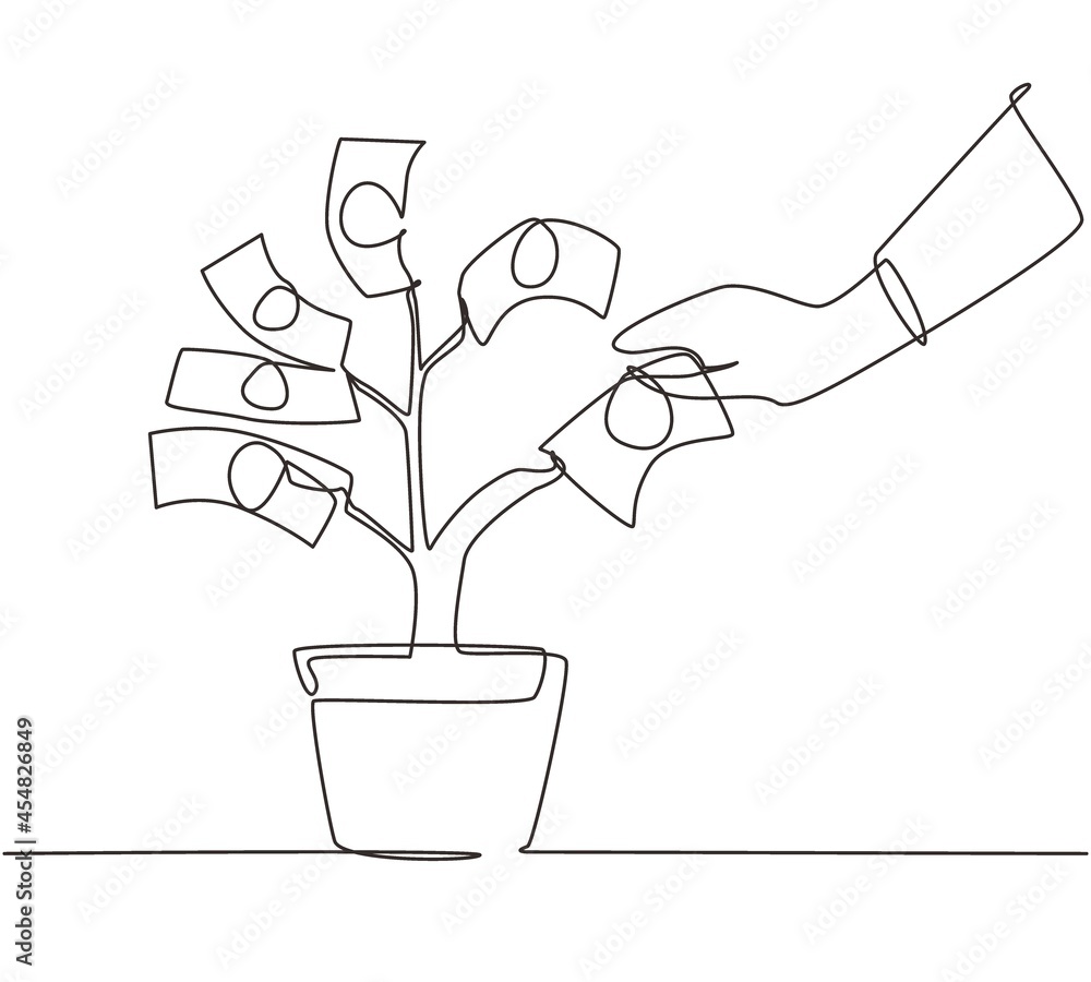 Money Tree Clipart Black And White