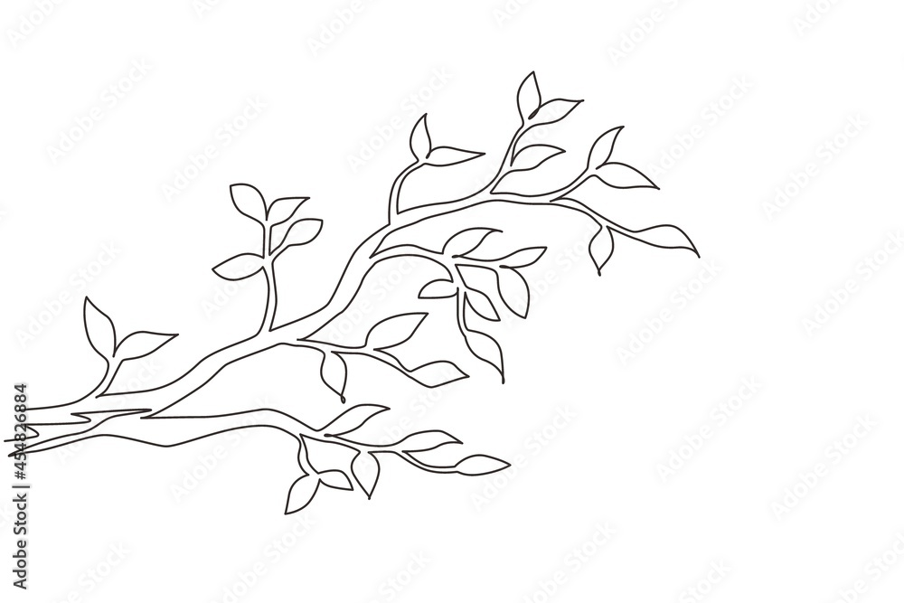 Single Tree Branch Vector