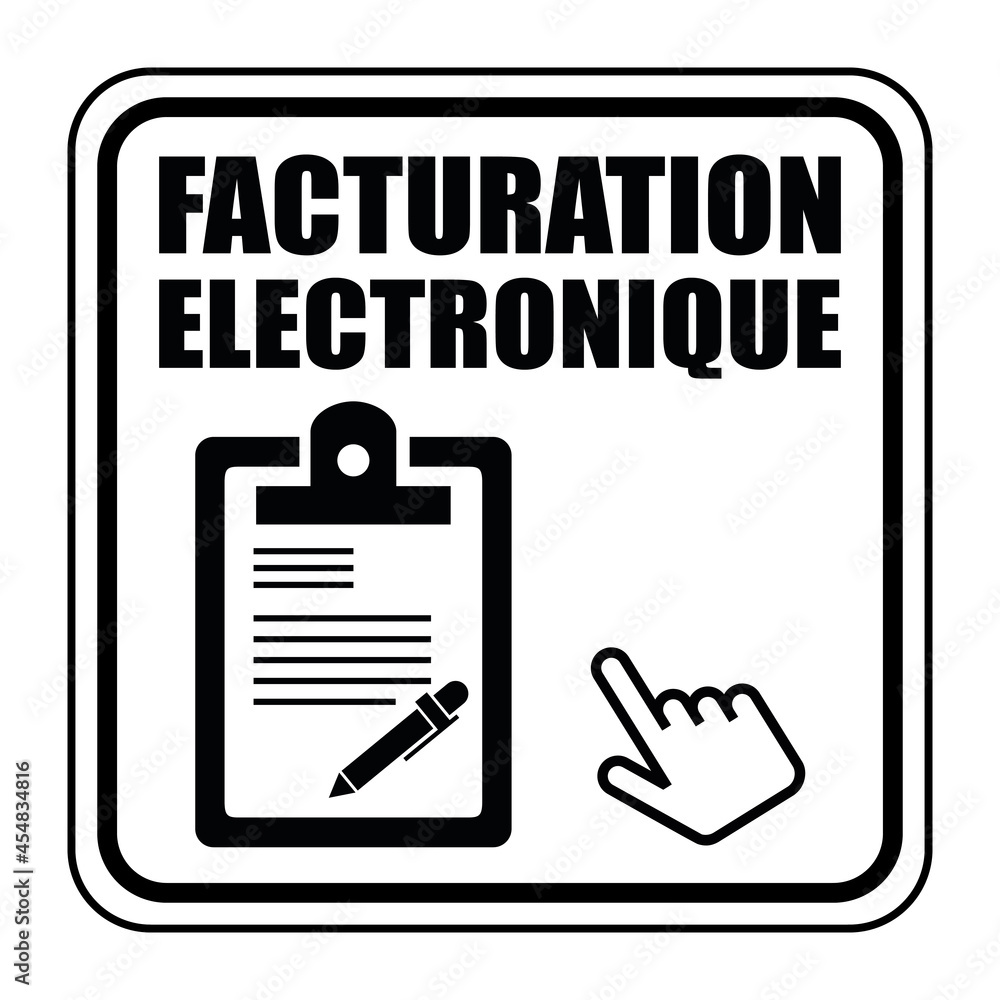 Logo facturation électronique. Stock Vector | Adobe Stock