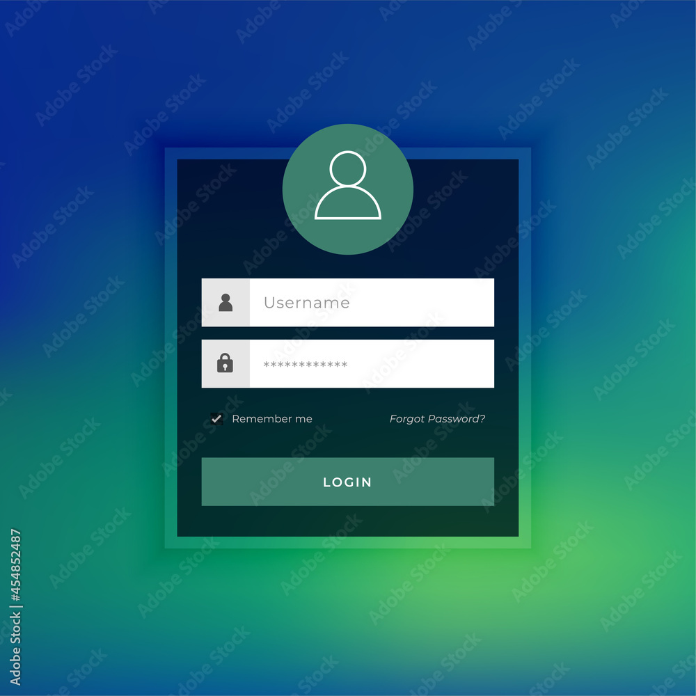 stylish login page template design Stock Vector | Adobe Stock stylish login page template design Stock Vector | Adobe Stock