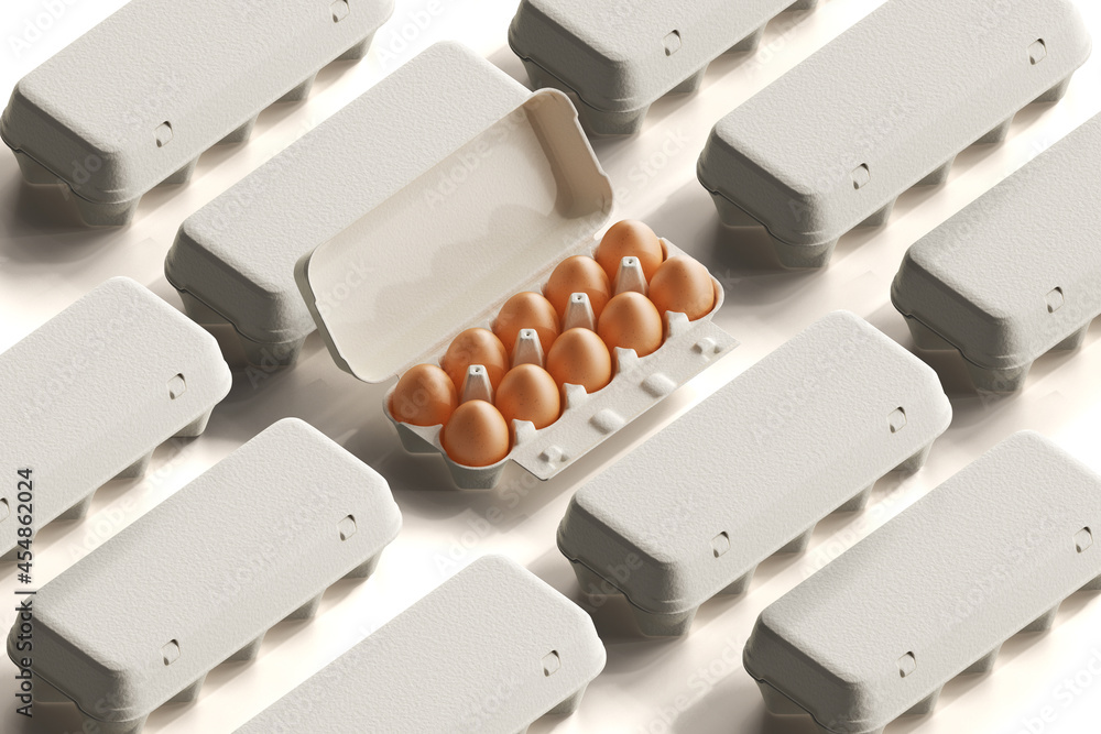 Egg Carton Stock Illustration | Adobe Stock