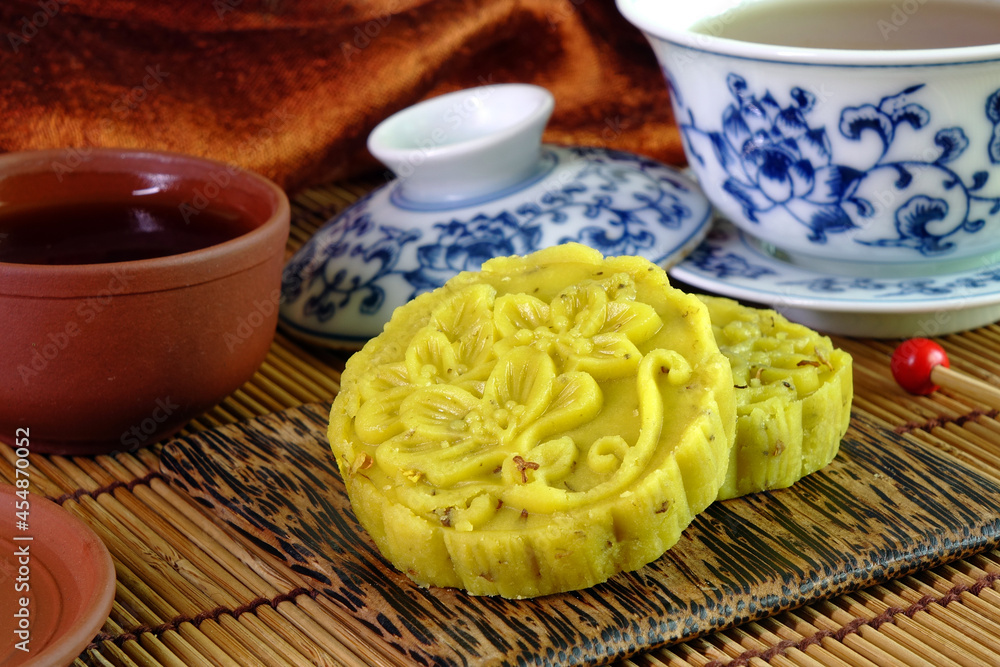 Osmanthus cake is a traditional sweet-scented Chinese pastry for mid ...