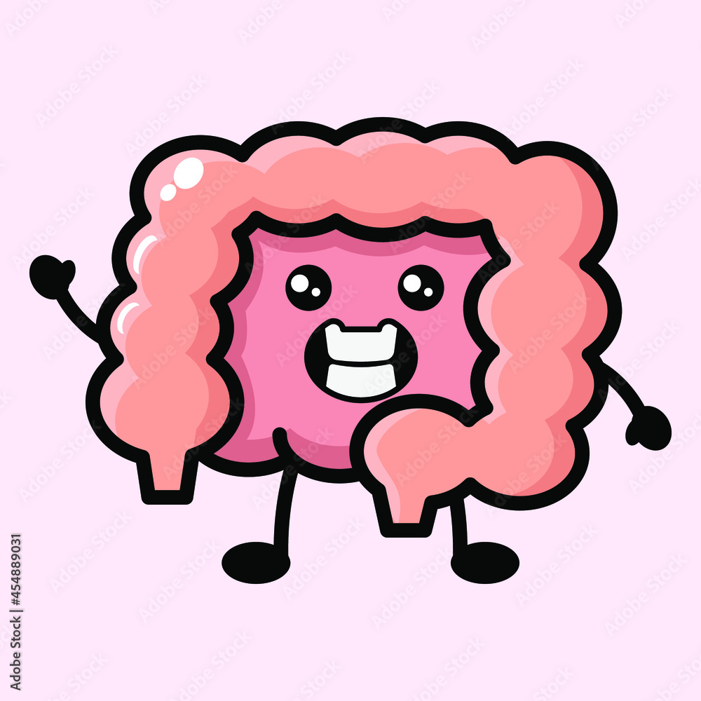 cute human organ cartoon illustration vector graphic Stock Vector ...
