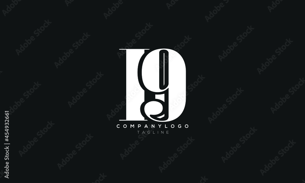 D9, 9D, Abstract initial monogram letter alphabet logo design Stock ...