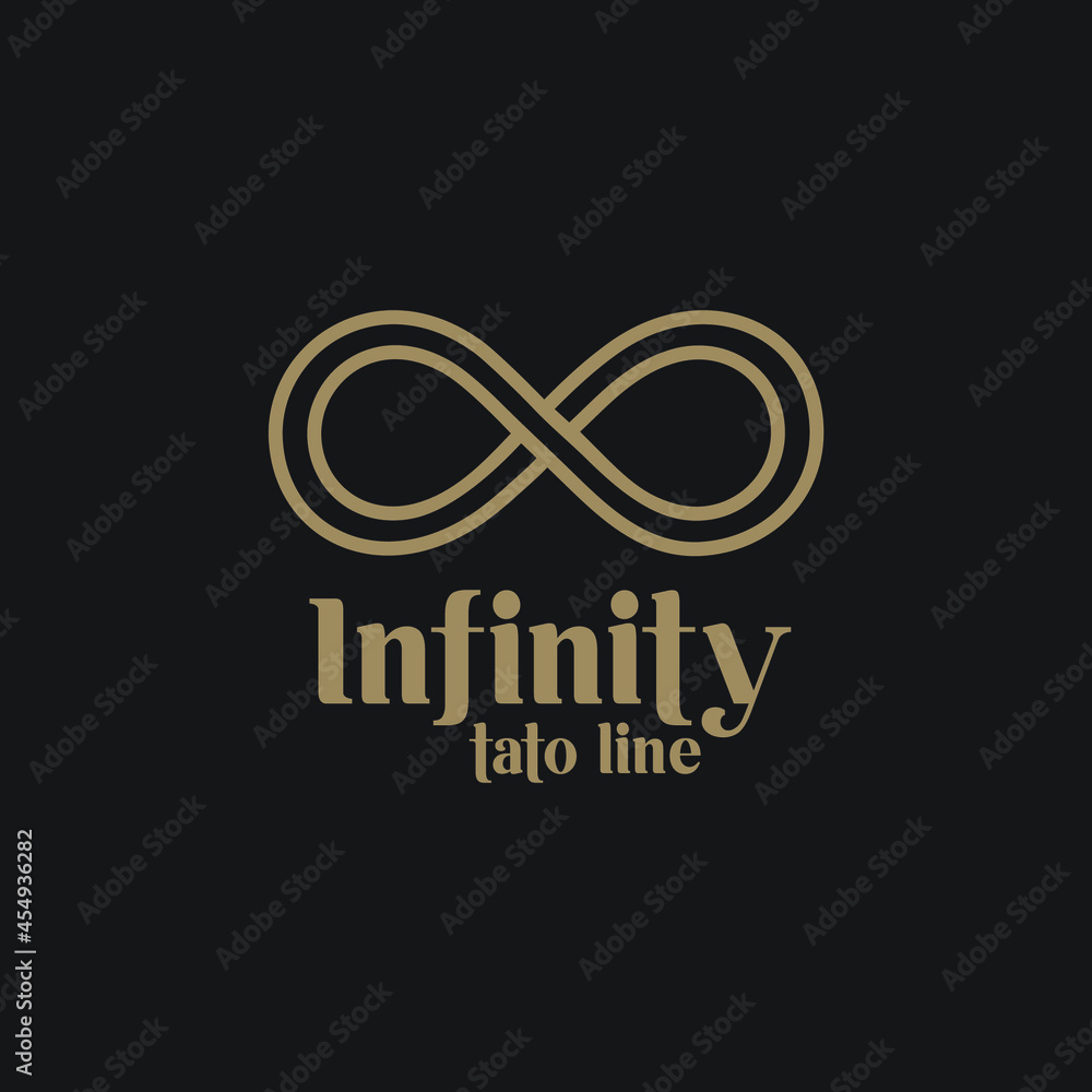 Infinity tato line logo exclusive design inspiration Stock Vector ...