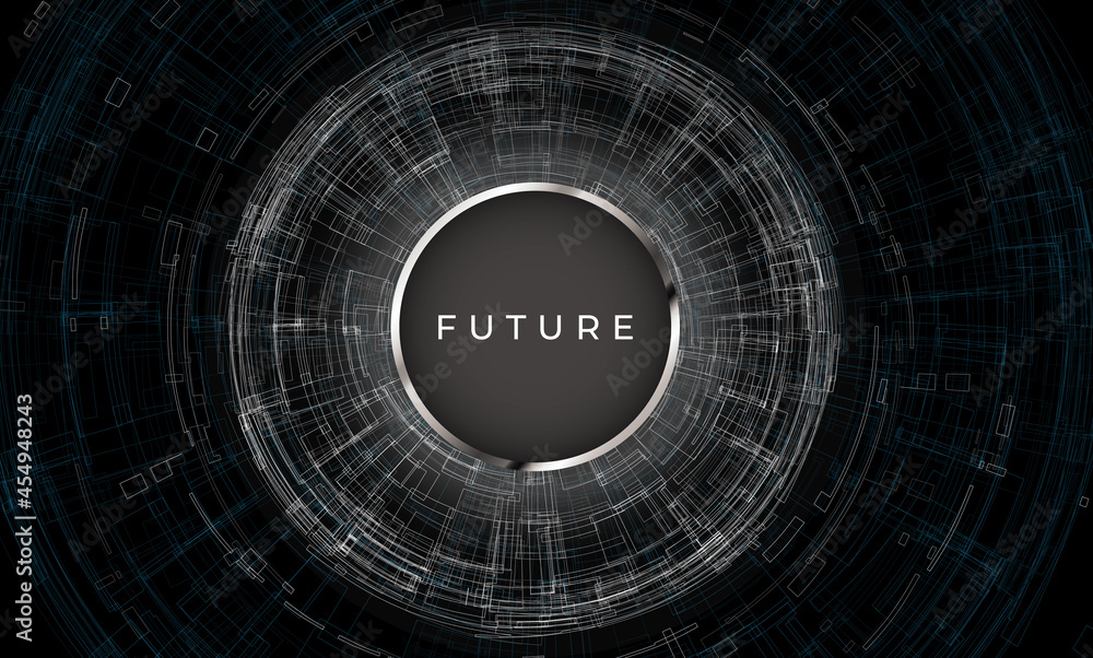 Future - Background Abstract design circuit elements technology ...
