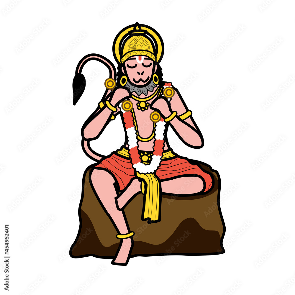 Hanuman: Ever immersed in the singing and remembering of the name of ...