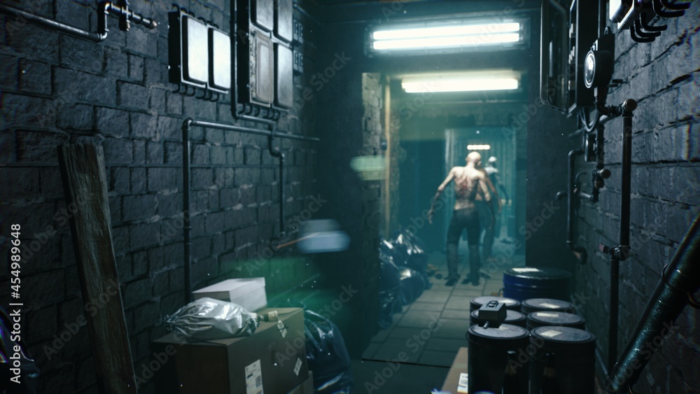 A crowd of zombies made their way into a bunker built to defend against ...