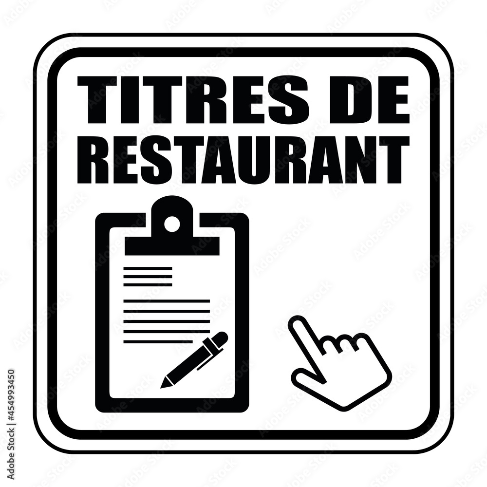 Logo titres de restaurant. Stock Vector | Adobe Stock