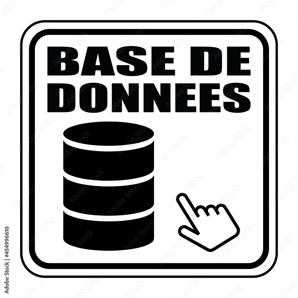Logo base de données. Stock Vector | Adobe Stock