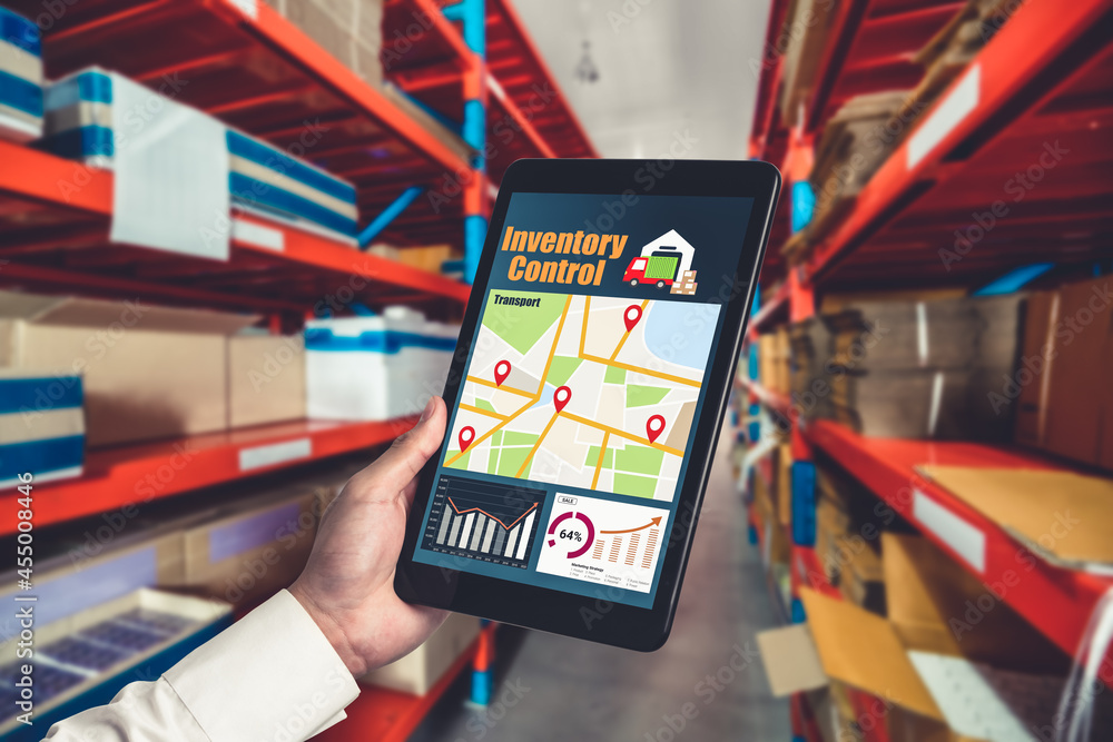 Warehouse management innovative software in computer for real time ...