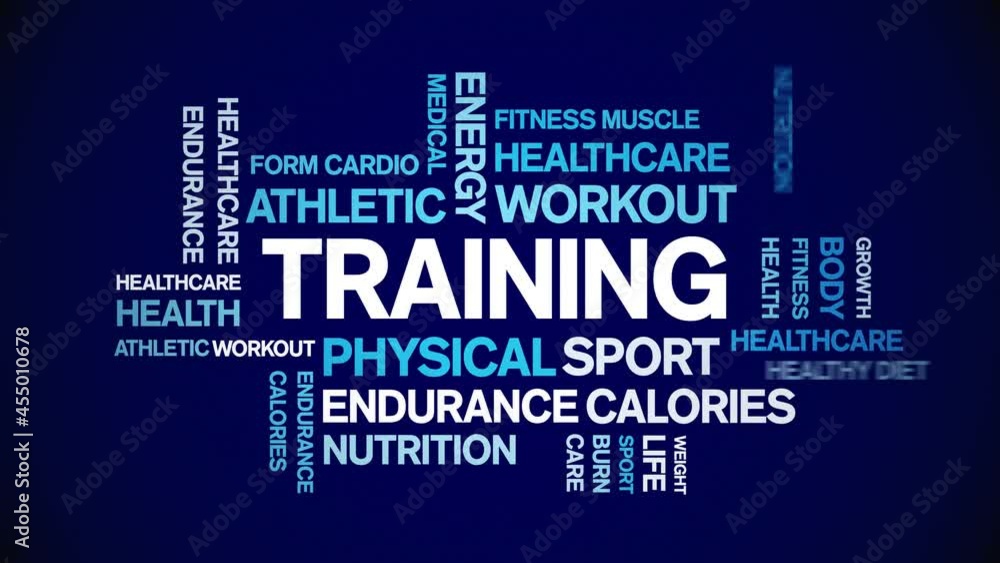 Training Animated tag word cloud;text design animation kinetic ...