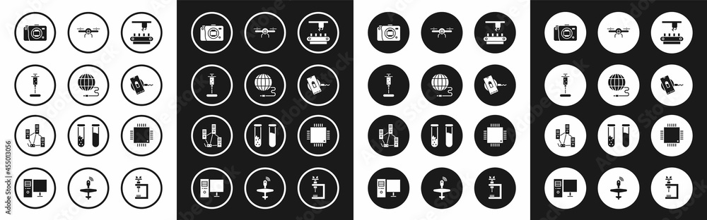 Set Factory conveyor system belt, Social network, Syringe, Mirrorless ...
