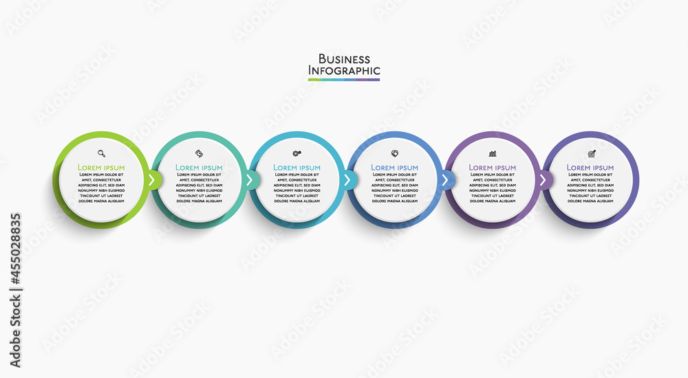 Business data visualization. timeline infographic icons designed for ...