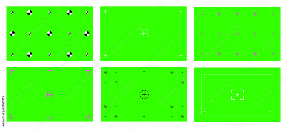 Green colored chroma key background screen flat style design vector ...