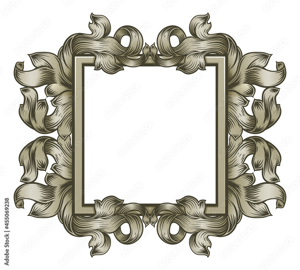 Filigree Frame Drawing