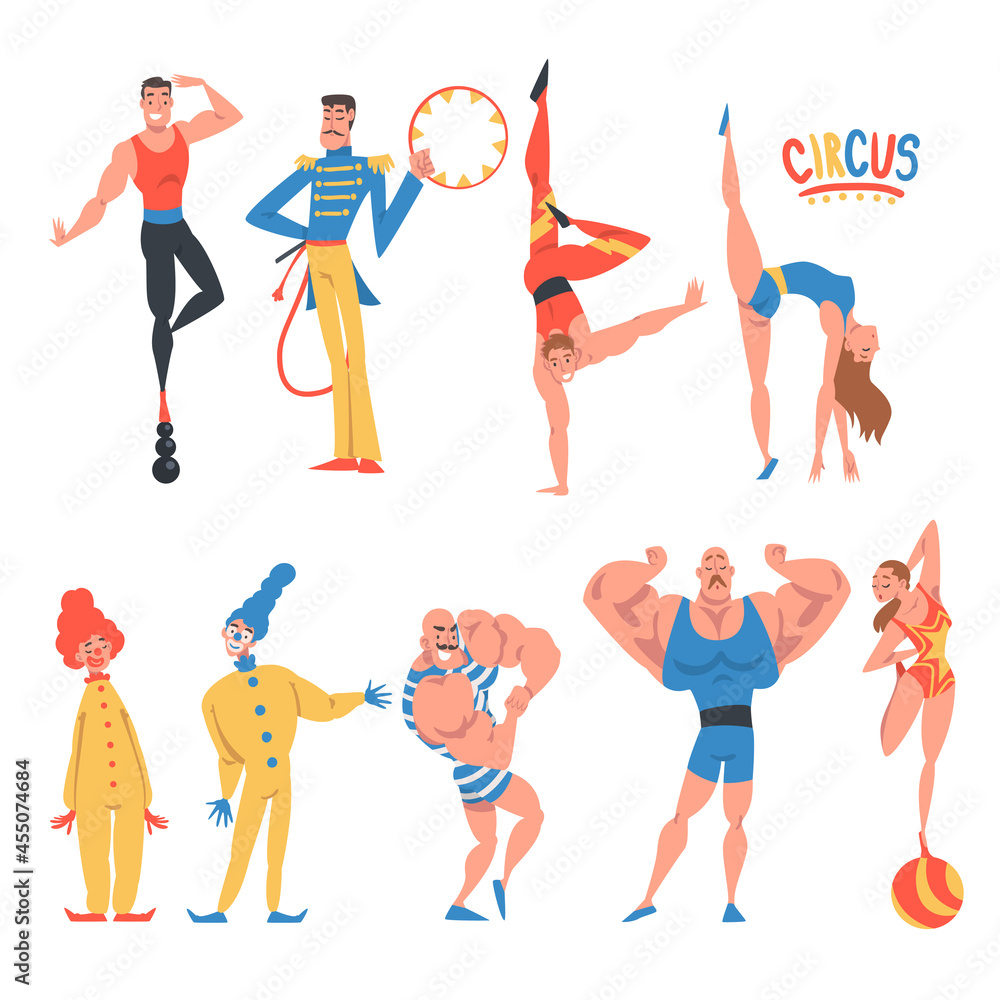 Circus Acrobats Clipart