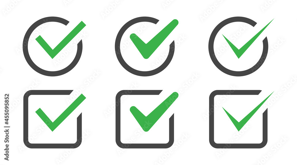 Check mark sign. Confirmation mark. Vector illustration. EPS 10 Stock ...