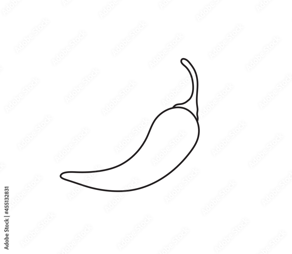Pepper Outline