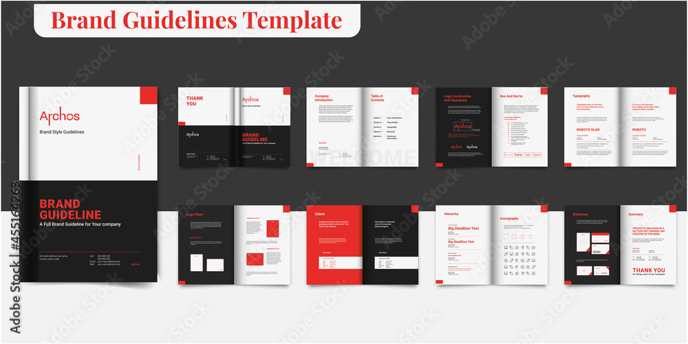 Brand Style Guideline Template Brand Guideline Template Brand Style ...