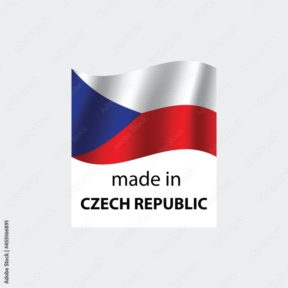 made in Czech Republic vector stamp. badge with Czech Republic flag ...