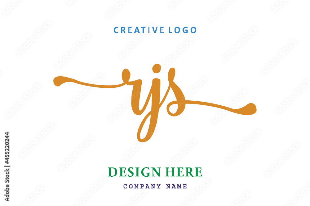 RJS lettering logo is simple, easy to understand and authoritative ...
