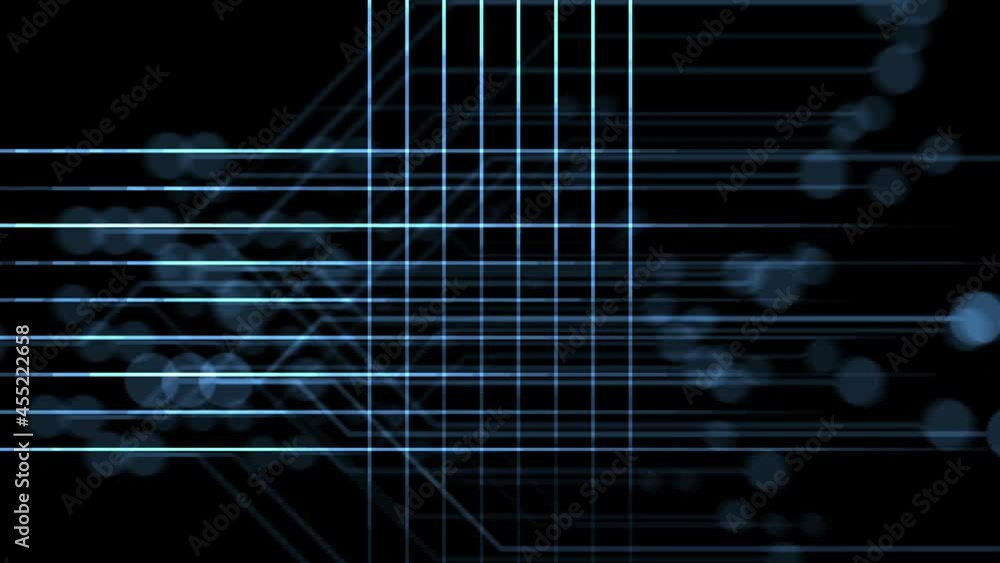 Animated grid lines paths glowing Stock Video | Adobe Stock