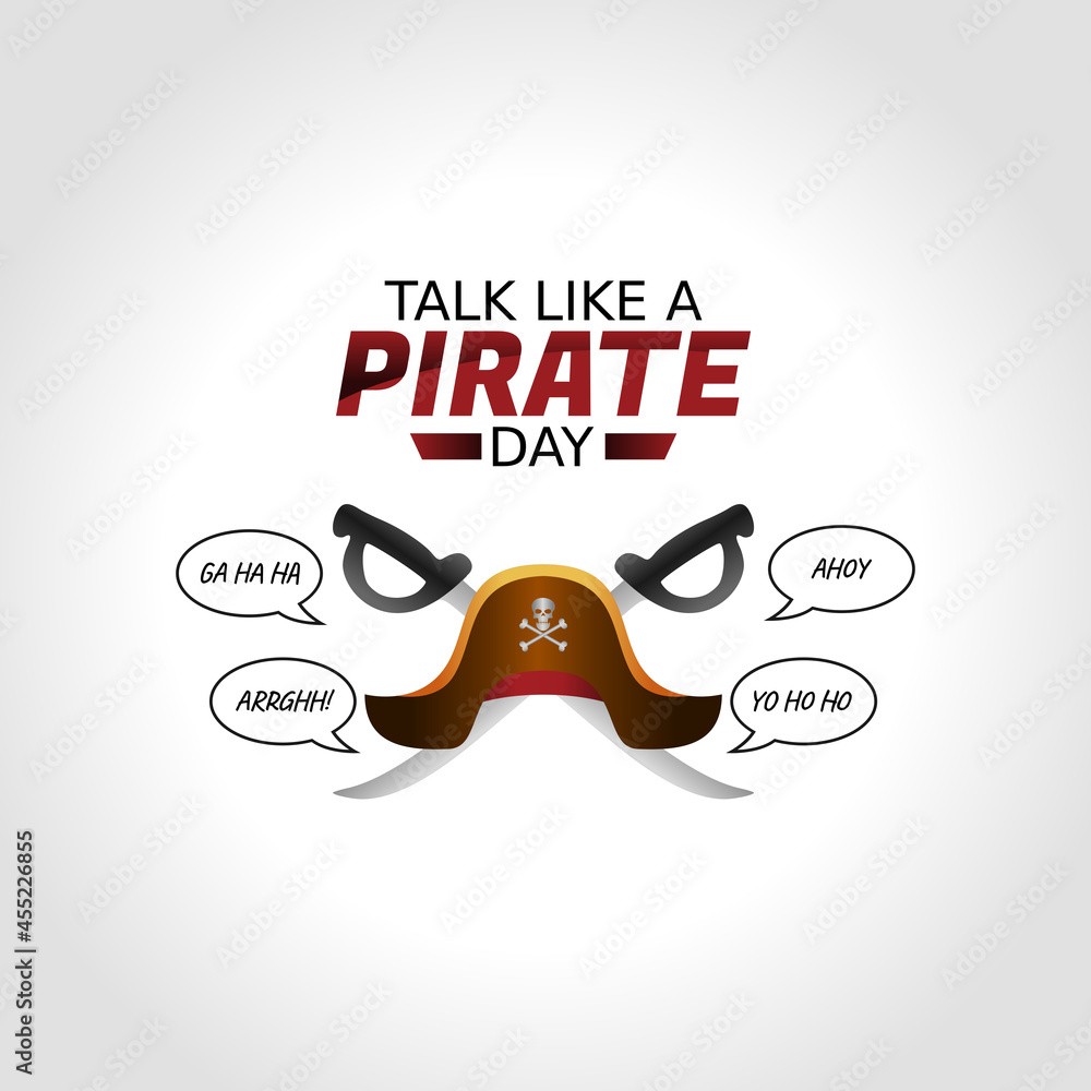 Vector graphic of talk like a pirate day good for talk like a pirate ...