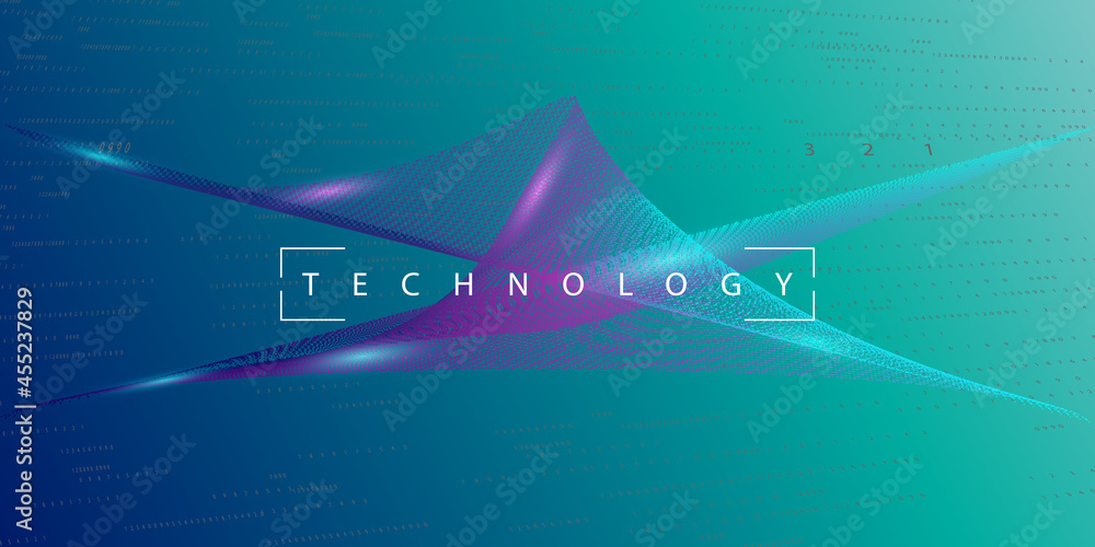 Digital technology abstract background. Artificial intelligence concept ...