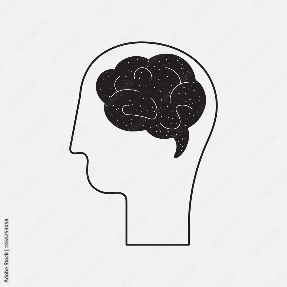 Simple Human Brain Drawing