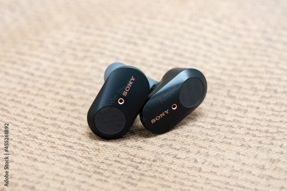 Image of Sony Truly Wireless Noise Cancelling Earbuds WF-1000XM3 on ...
