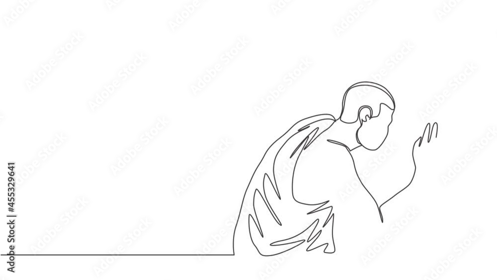 Animated self drawing of continuous line draw muslim kissing hajar ... Animated self drawing of continuous line draw muslim kissing hajar ...