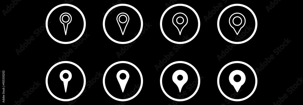 location icon, place icon, location symbol vector, place symbol vector ...