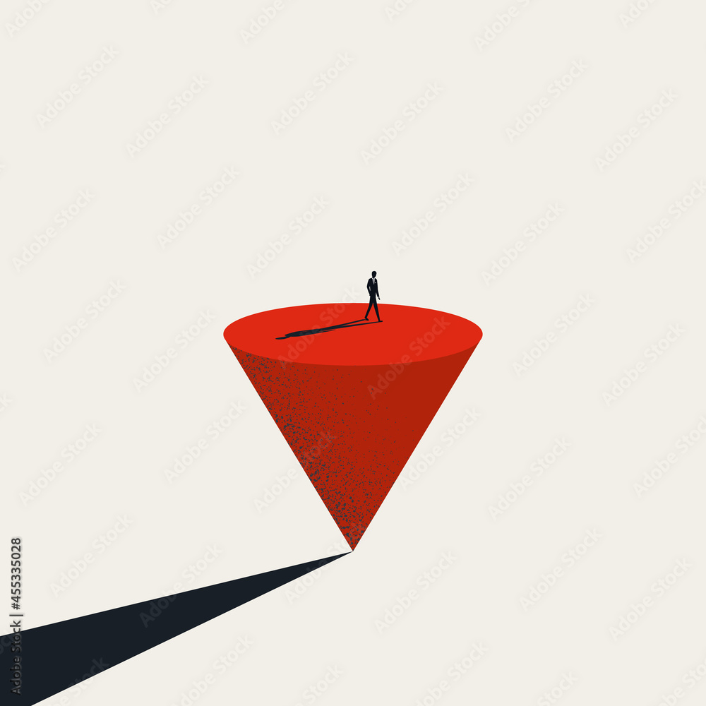 Business leader abstract vector concept. Symbol of leadership, talent ...