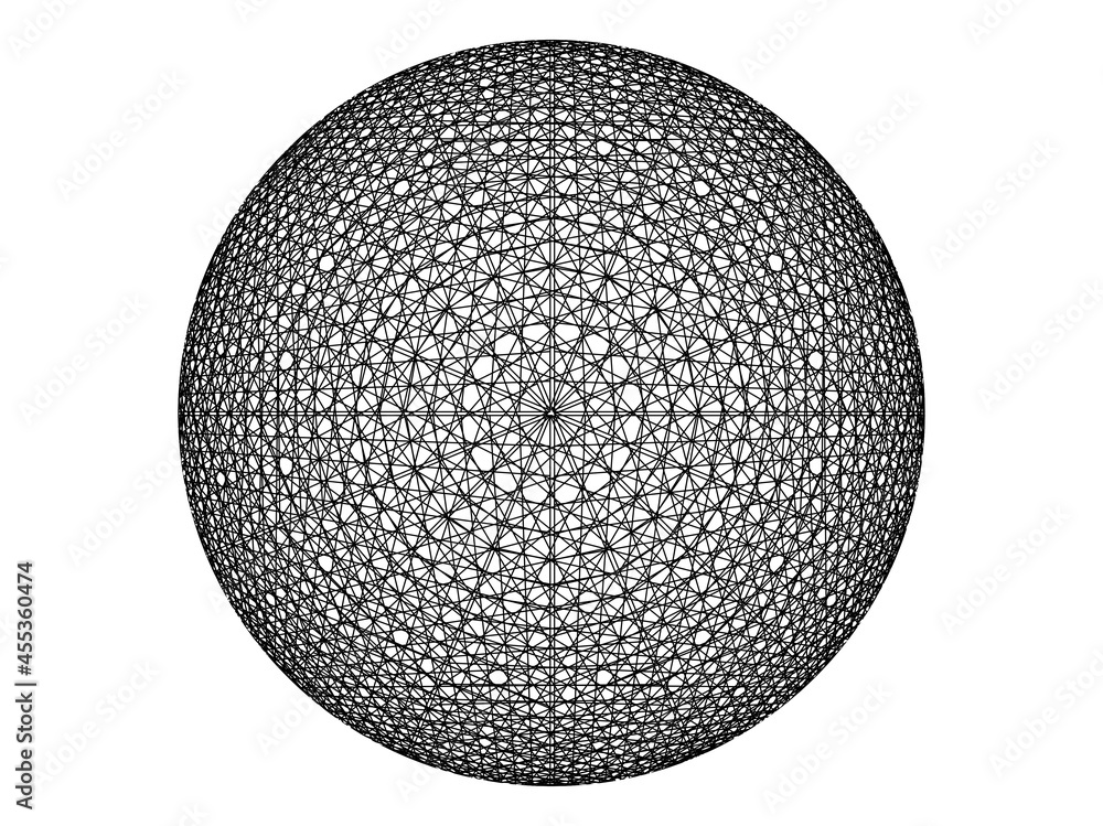 circular symmetrical geometric pattern, to create the background ...