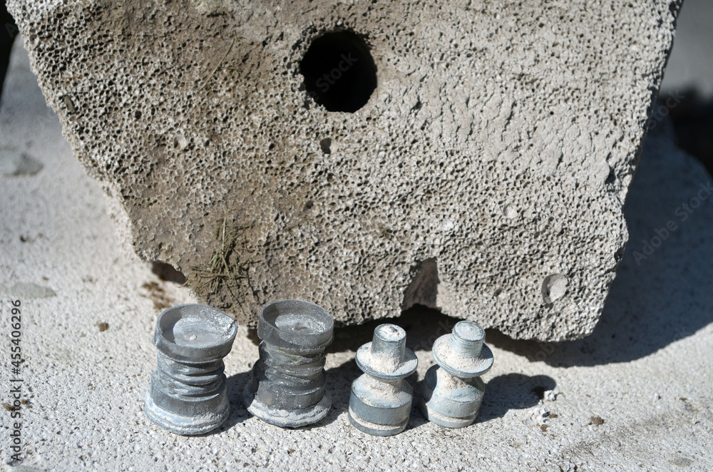 Aerated concrete block crash test with 12 gauge caliber ammo with ...