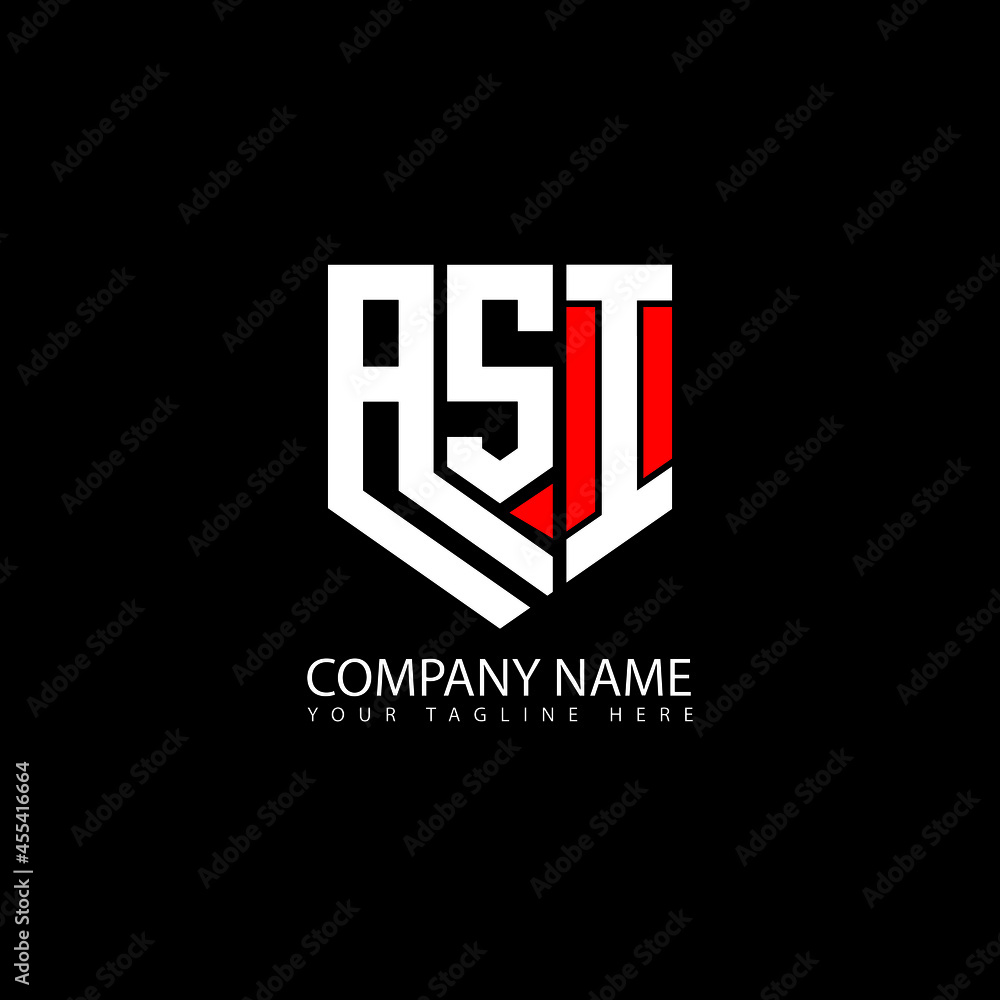 ASI letter logo abstract design. ASI unique design, ASI letter logo ...