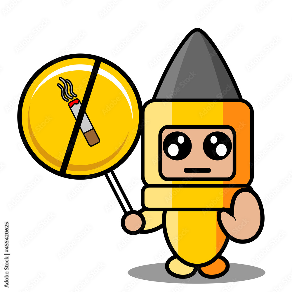 vector cartoon character mascot costume doodle funny gun bullet holding ...